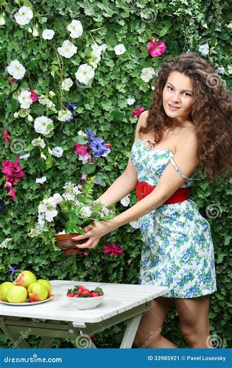 Woman Puts Out Tongue With Drawn Question Mark Stock Image