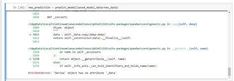 Prediction With Saved Model Attribute Error · Issue 525 · Pycaretpycaret · Github