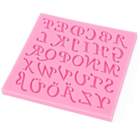 Silicone Mold With 30 Holes Inc Letters Ä Ö Ü ß Cutters Fondant