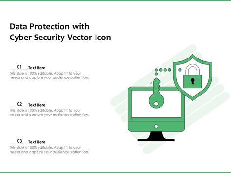 Data Protection With Cyber Security Vector Icon Ppt PowerPoint Presentation Gallery Smartart PDF
