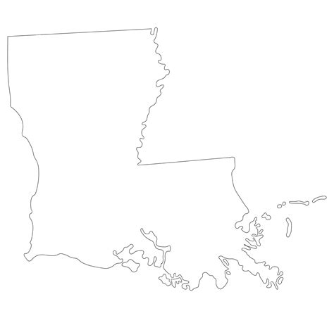 Premium Vector Louisiana State Map Map Of The Us State Of Louisiana