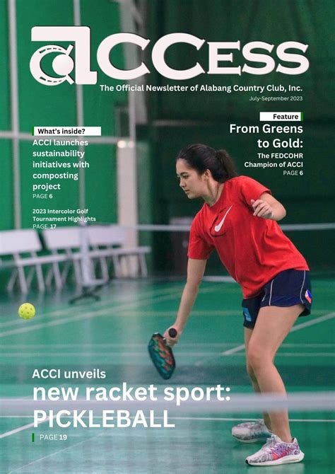 Access July September 2023 Issue Alabang Country Club Inc