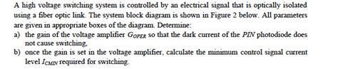 Solved A High Voltage Switching System Is Controlled By An Chegg Com