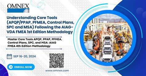 apqp ppap pfmea controlplans spc msa aiagvda fmea methodology