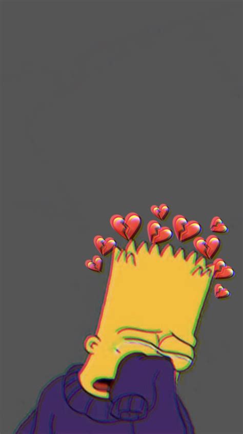 Bart Heart Broken Wallpapers Wallpaper Cave