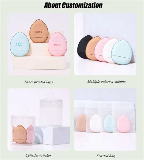 Wholesale New Thick Leather Marshmallow Small Mini Makeup Sponge Finger Air Cushion Thumb Powder