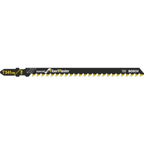 Bosch T341HM Jigsaw Blades Special for Fibre and Plaster (Pack of 3)