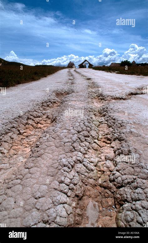 Entrance To Quebrada De Jaspe Waterfalls Pemon Indians Settlement Gran Sabana South Venezuela