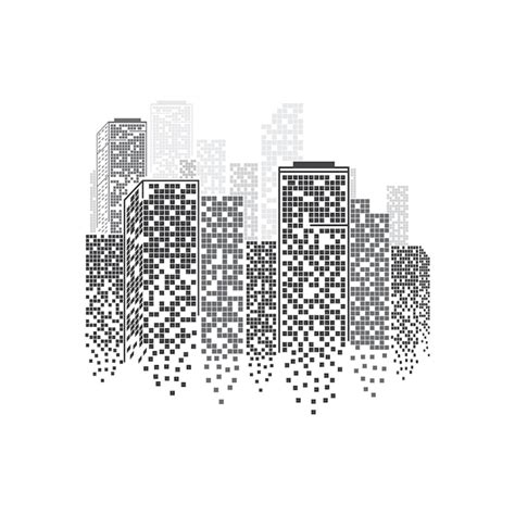 Premium Vector Vector Building City Skyline At Night Illustration