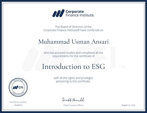 Muhammad Usman Ansari On Linkedin Esg Cfi Sustainability Circulareconomy Environmental