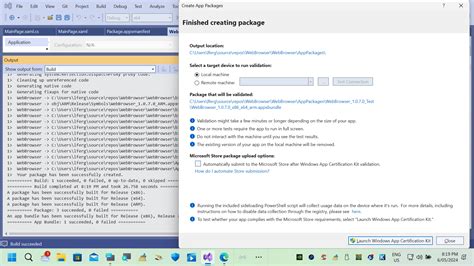 I Have A Problem With A Uwp Web Browser App I Cant Publish It On