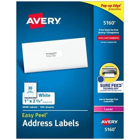 Avery Template 5160