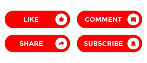 Like Comment Share And Subscribe Icon Vector Support And