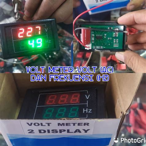 Jual Display Volt Meter Dan Frekuensi Hz Meter Untuk Mengetahui Besaran Tegangan Arus Ac Dan