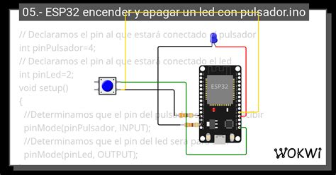 ESPS32 LED Wokwi ESP32 STM32 Arduino Simulator