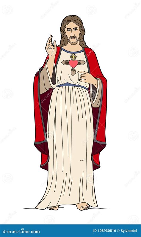 Jesus Christ Stock Vector Illustration Of Religion 108930516