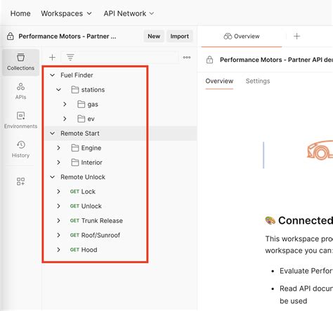 Partner Api Demo Performance Motors Postman Api Network