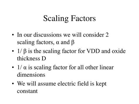 ppt scaling of mos circuits powerpoint presentation free download id 692295