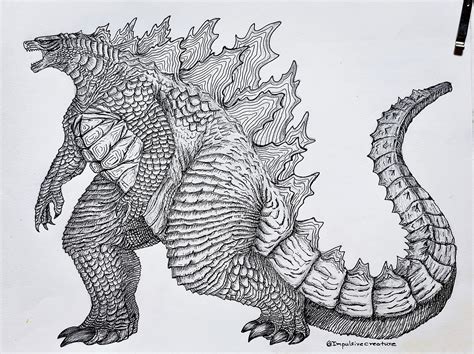 Godzilla Sketch