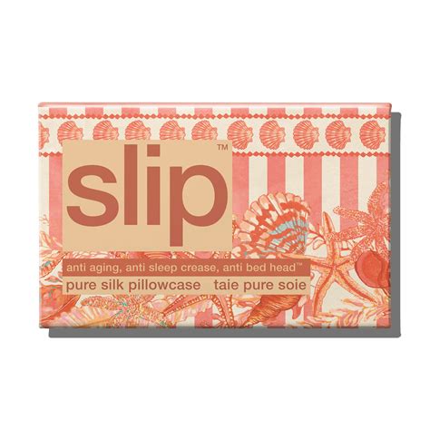 Slip Pure Silk Pillowcase Seashell Queen Zippered Slip