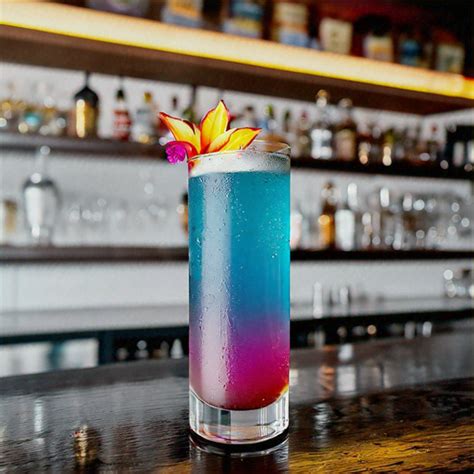 Twilight Blossom Serenity Tranquil Floral Cocktail With Bombay