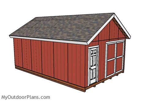 16x24 Shed Plans Myoutdoorplans