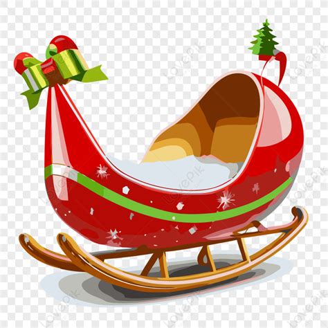 크리스마스 썰매 벡터상표만화클립 아트 Png 일러스트 무료 다운로드 Lovepik