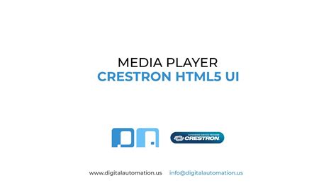 Digital Automation Crestron Html5 Media Player Ui Youtube