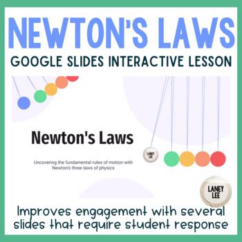 Newton S Laws Google Slides Presentation By Laney Lee TPT