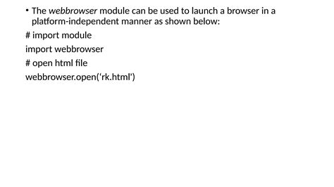 Parsing Html Read And Write Operations And Os Modulepptx