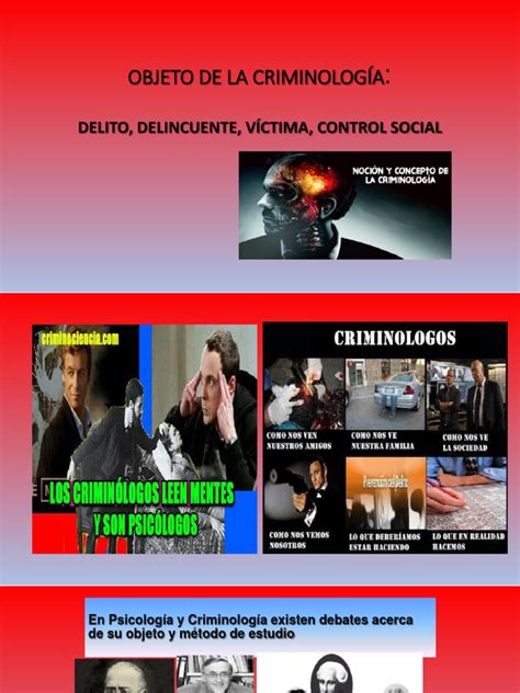 Objeto De La Criminología Pdf Criminología Crímenes
