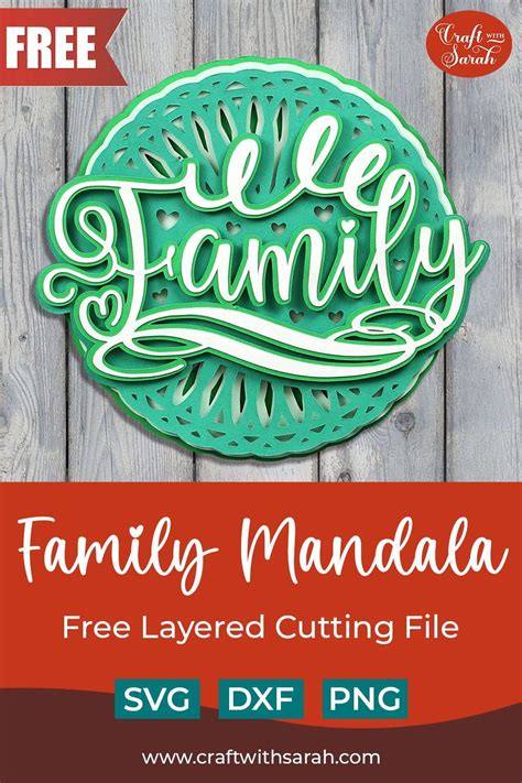 Free Family Mandala Layered Svg Artofit