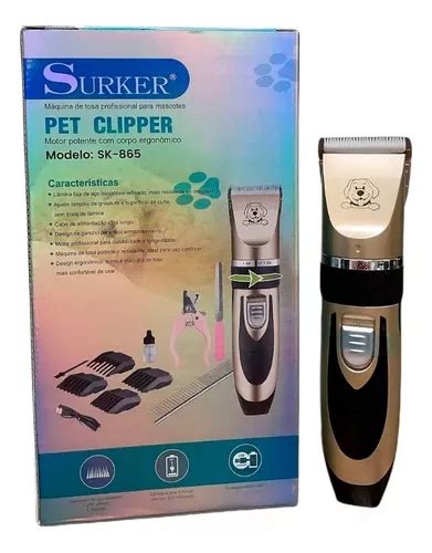 Maquininha Kit Tosa Pet Aparador Recarregável Cachorro Gato MercadoLivre