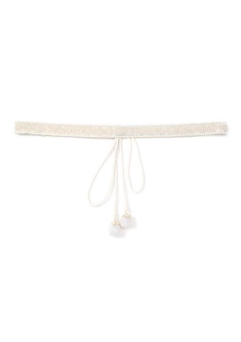 Buy Women Ivory Pearl Embellished Belt Belts Indya
