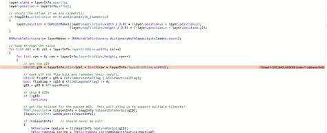 Ios EXC BAD ACCESS On JSTileMap Stack Overflow