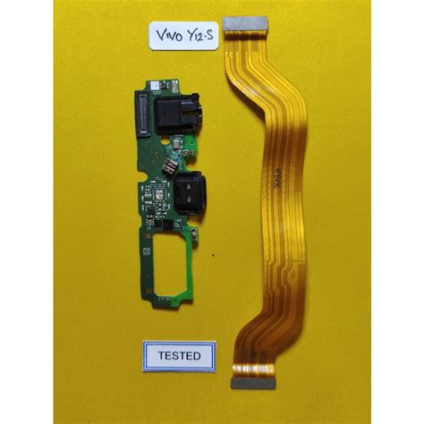 Satu Set Flexible Flexibel Fleksibel Ui Board Plus Konektor Charger Cas Vivo Y S Original