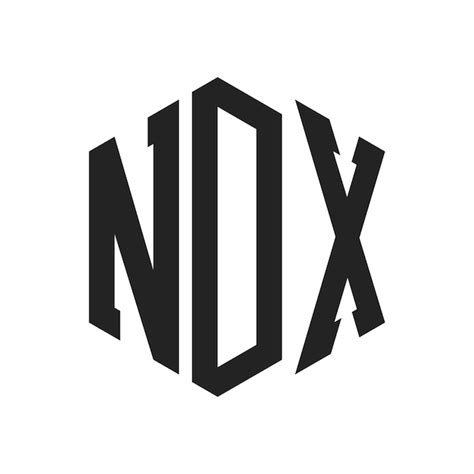 Premium Vector Ndx Logo Design Initial Letter Ndx Monogram Logo Using