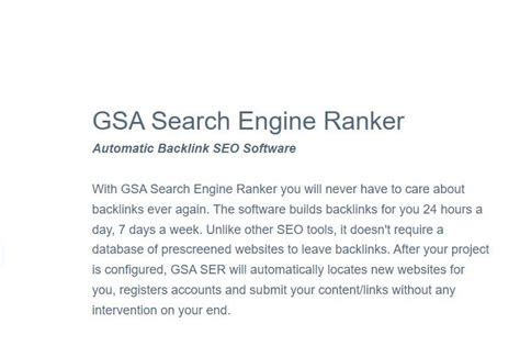 Gsa Search Engine Ranker