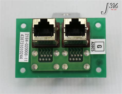 23128 Tokyo Electron Pcb Ethernet Passthrough Board 2184 020008 11