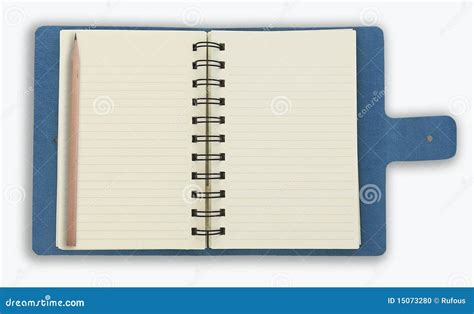 Blue Spiral Notebook Stock Image 14782093
