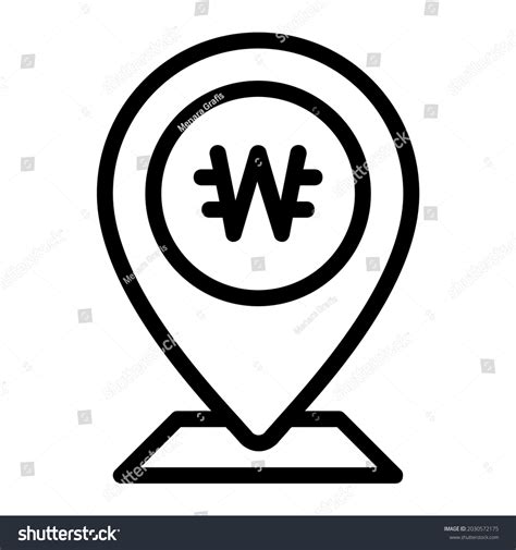 원화 Atm 위치 아이콘 스톡 벡터로열티 프리 2030572175 Shutterstock