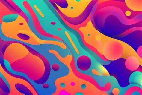 Fondo Abstracto De Dibujos Animados Fluido Líquido Ondulado Vibrante