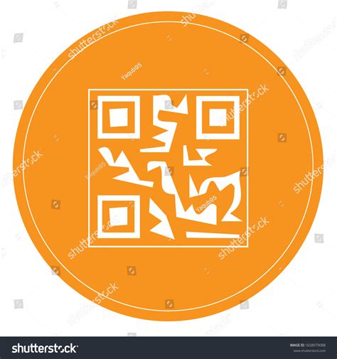 Qr Code Icon Stroke Outline Style Stock Vector Royalty Free Shutterstock