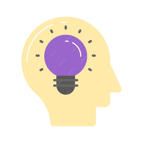 Premium Vector Light Bulb With Human Head Showing Creative Thinking