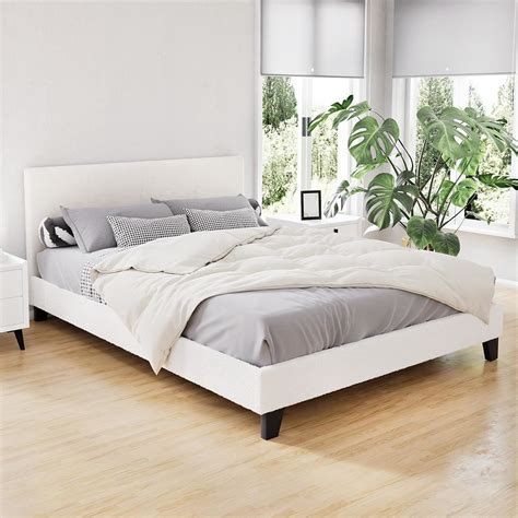 202x144 Artiss Bed Frame Double Size Boucle Neo Big W