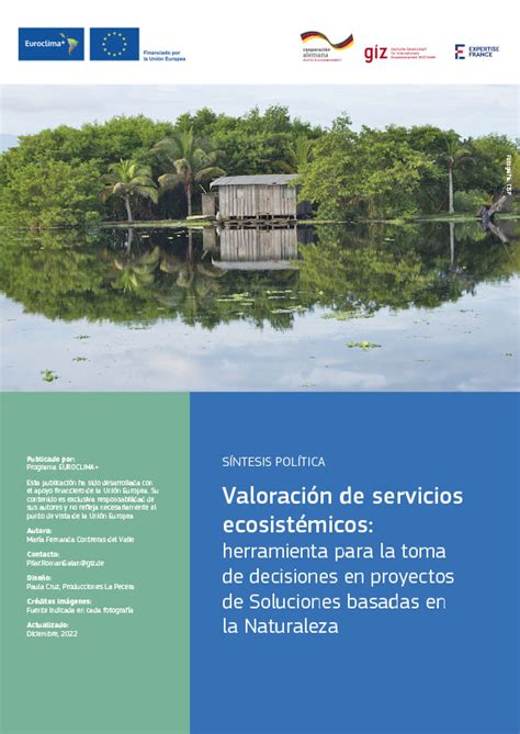 Valoraci N De Servicios Ecosist Micos Herramienta Para La Toma De