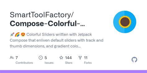 Github Smarttoolfactorycompose Colorful Sliders 🚀🌈 😍 Colorful Sliders Written With Jetpack