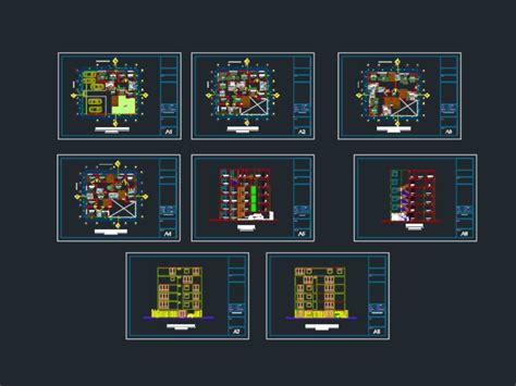 Edifício Multifamiliar De 6 Andares Em Autocad Cad 109 Mb Bibliocad