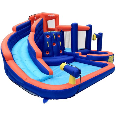 Hapcap Inflatable Water Slide Bounce House Combo With Pool Outdoor
