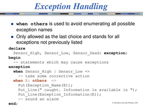 Ppt Exceptions And Exception Handling Powerpoint Presentation Free